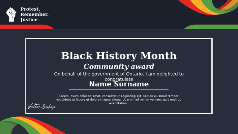 87746-Black History Month Award Template PPT | PDF