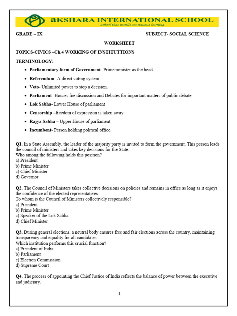 Civics Ch.4 worksheet | PDF | Justice | Crime & Violence
