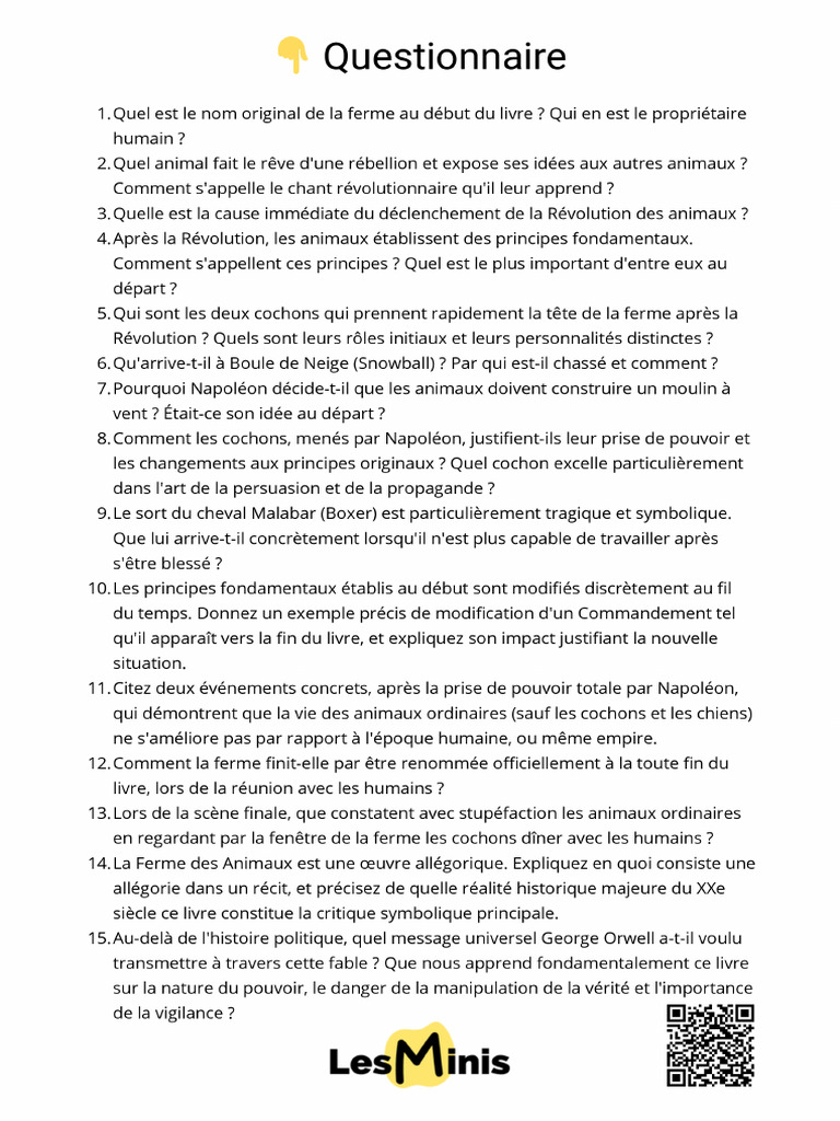 ? Les Questions | PDF
