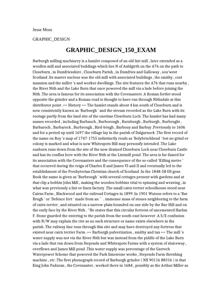 Graphic Design 150 Exam | PDF