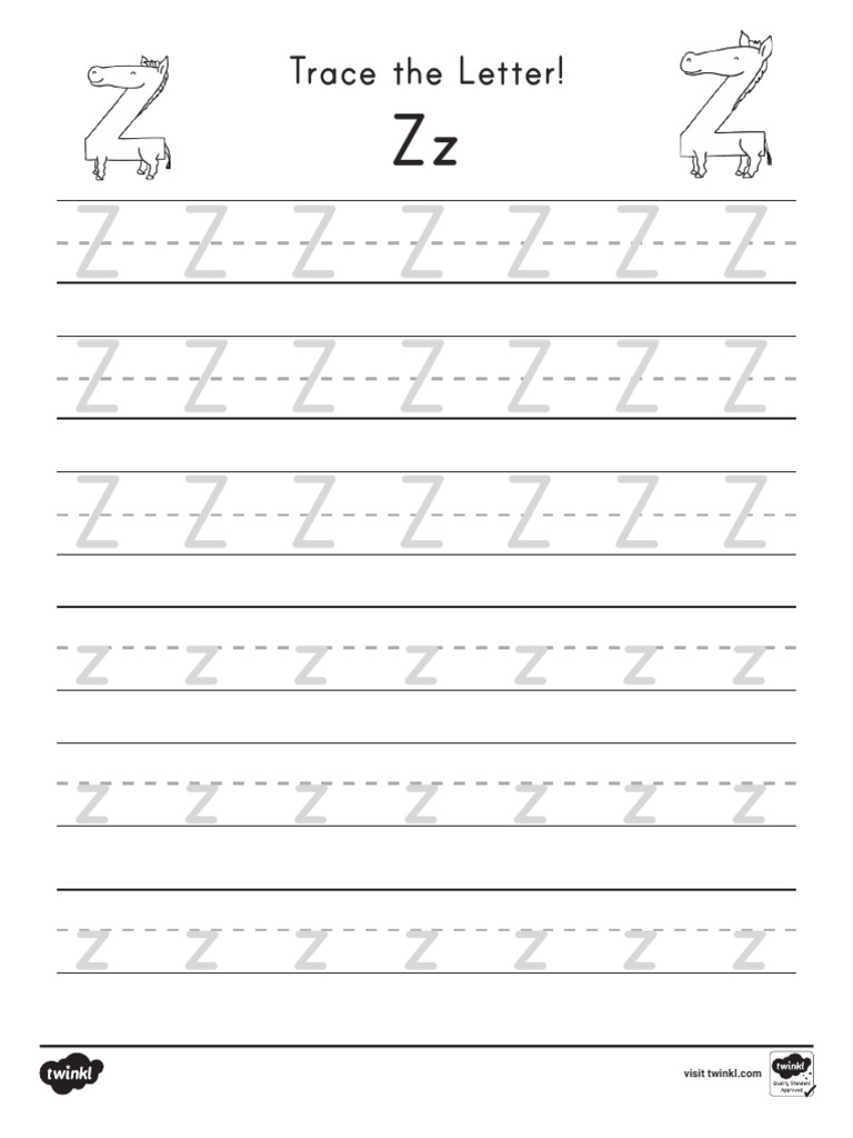 Trace the Letter Z | PDF