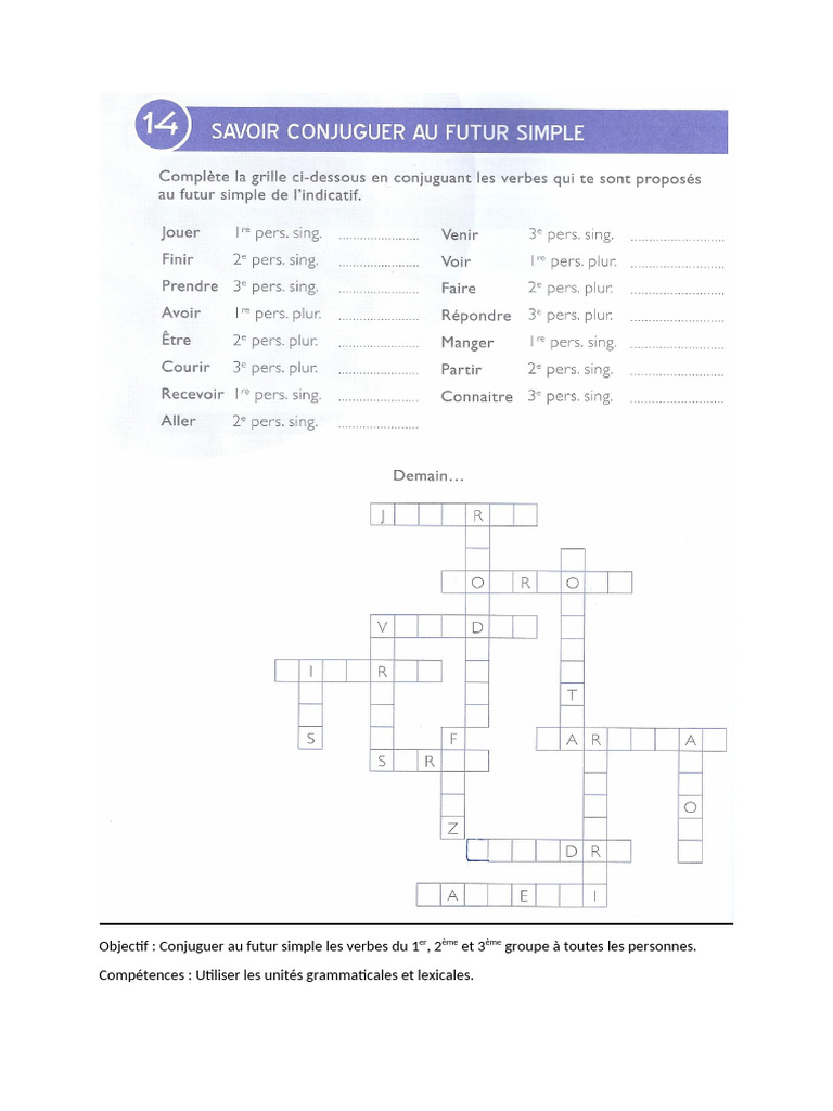 Exercice - Futur Simple | PDF