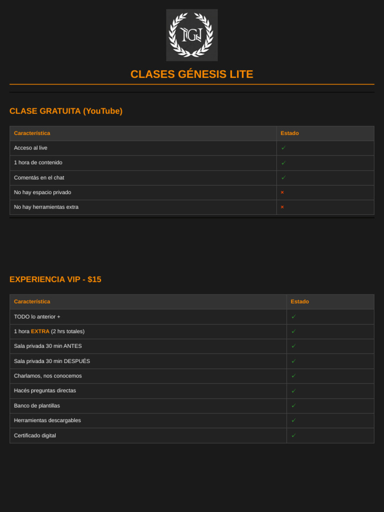 Clases Génesis Lite | PDF