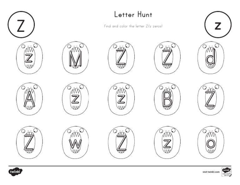 Letter Z Hunt | PDF