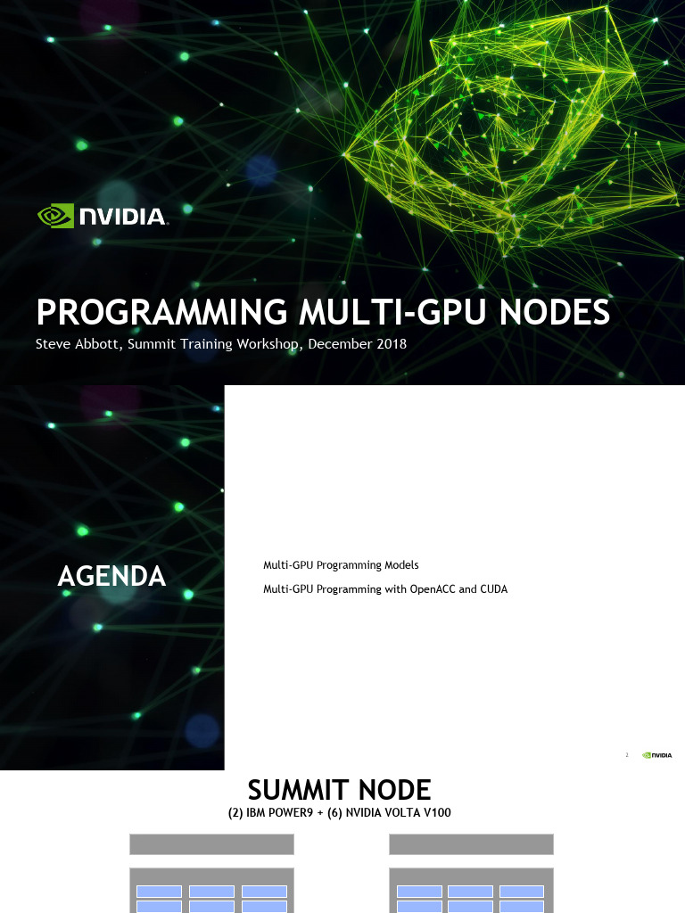 Multi-GPU Programming with CUDA & OpenACC | PDF | Graphics Processing ...
