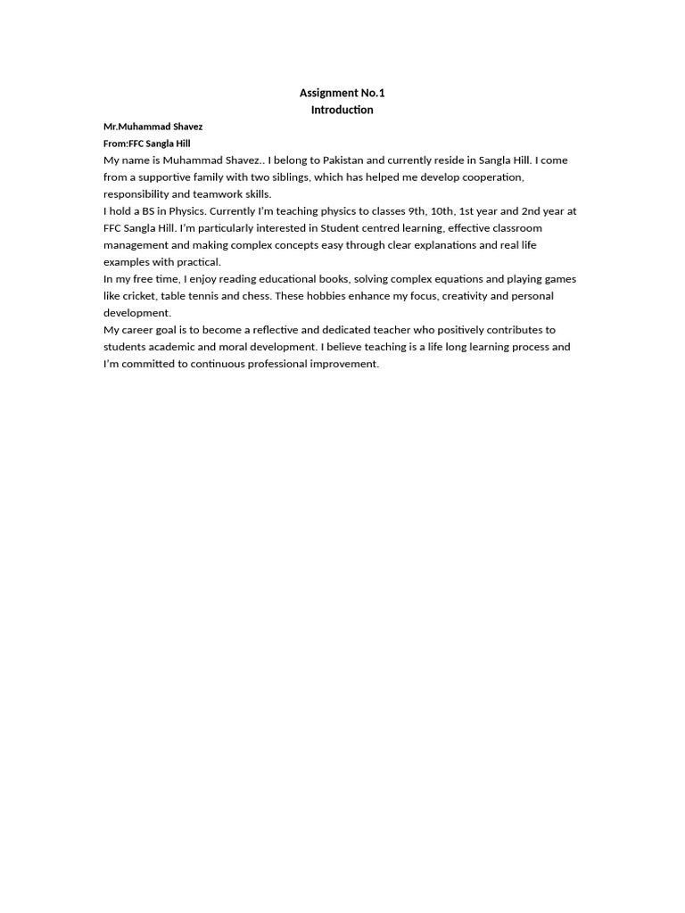 Assignment No1 | PDF