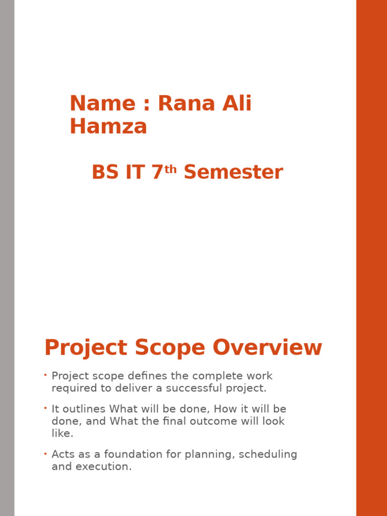 Understanding Project Scope Essentials | PDF | Scope (Computer Science ...