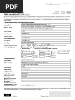FedEx Remote Pickup Request Form | PDF | United States Postal Service ...