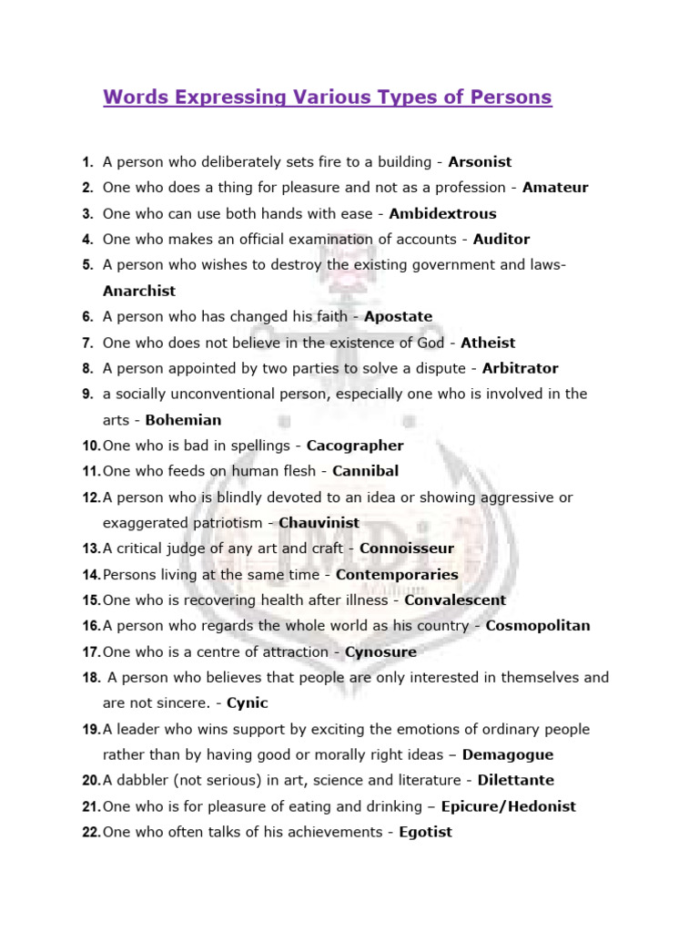 Types of Unique Personalities Explained | PDF