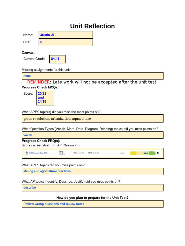 Unit Reflections | PDF