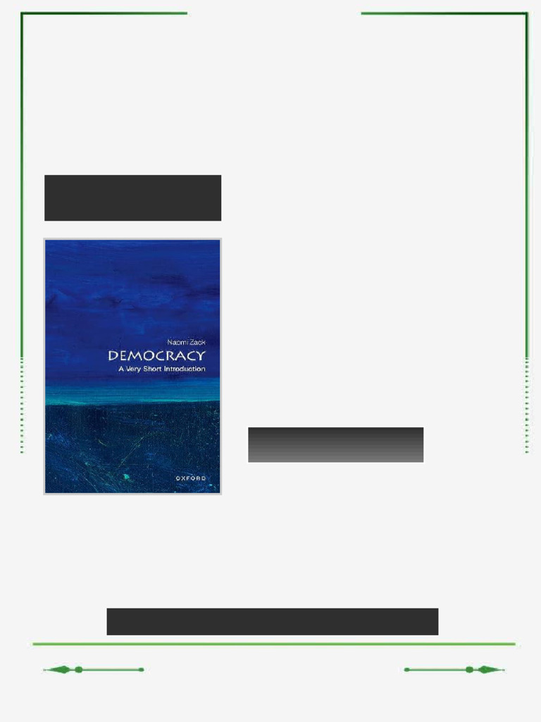 Democracy: A Very Short Introduction (Very Short Introductions) 2023rd ...