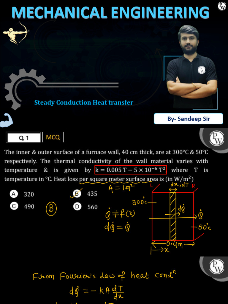 Steady Conduction Heat Transferr - DPP 02 Discussion Notes | PDF
