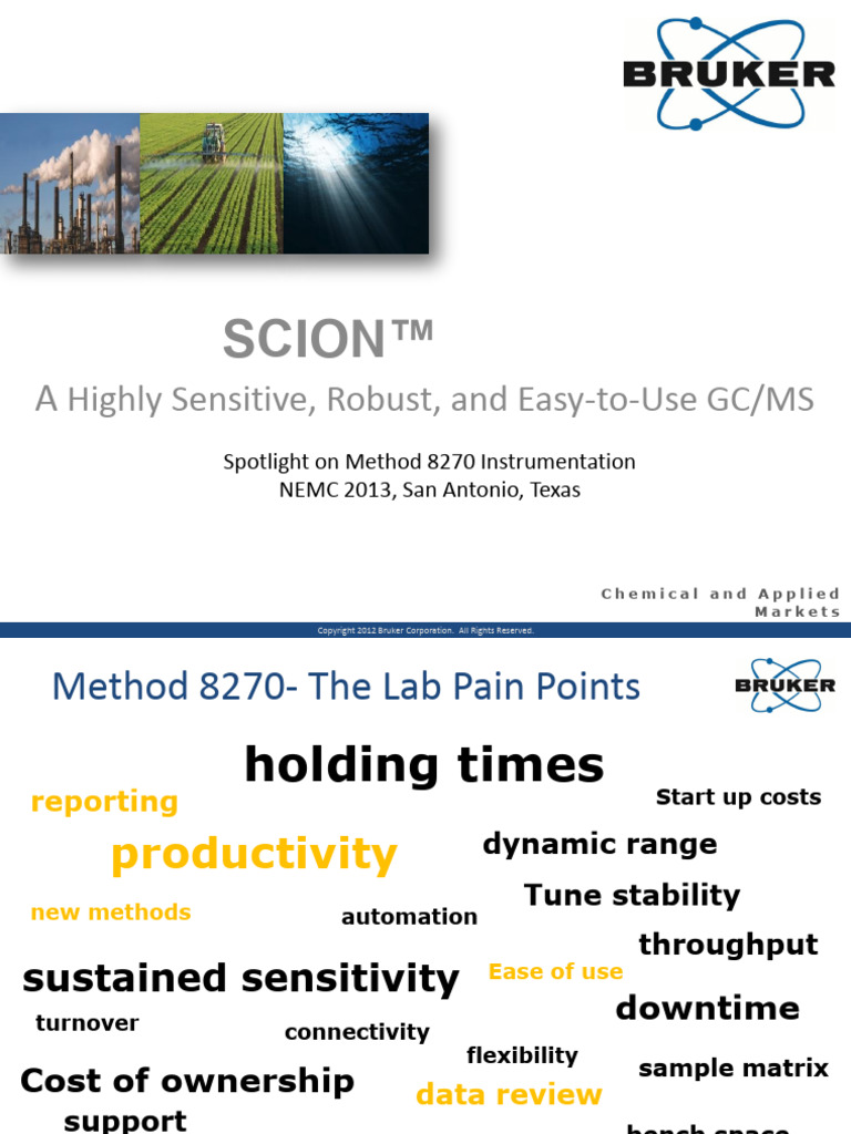 SCION GC-MS Method 8270 Overview | PDF | Gas Chromatography–Mass ...