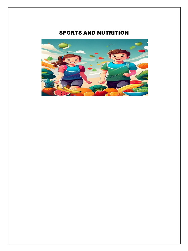 Sports Nutrition and Balanced Diet Guide | PDF | Nutrients | Diet ...