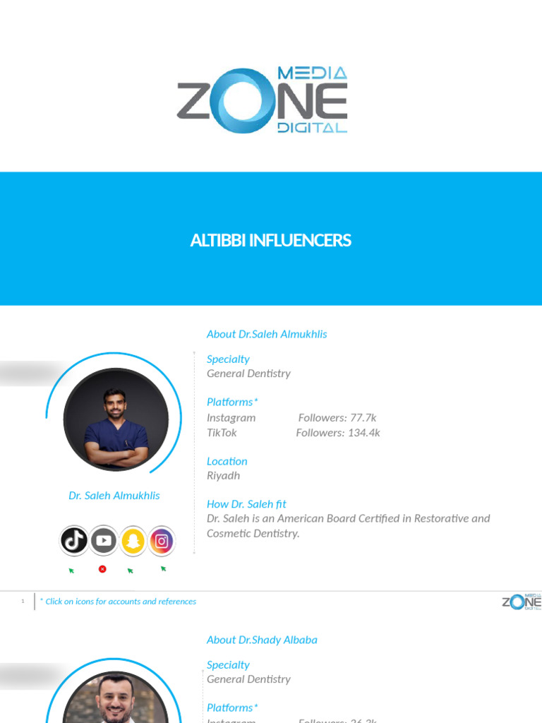 Altibbi Dentist Influencer (11Feb 2025) | PDF | Dentist | Dentistry