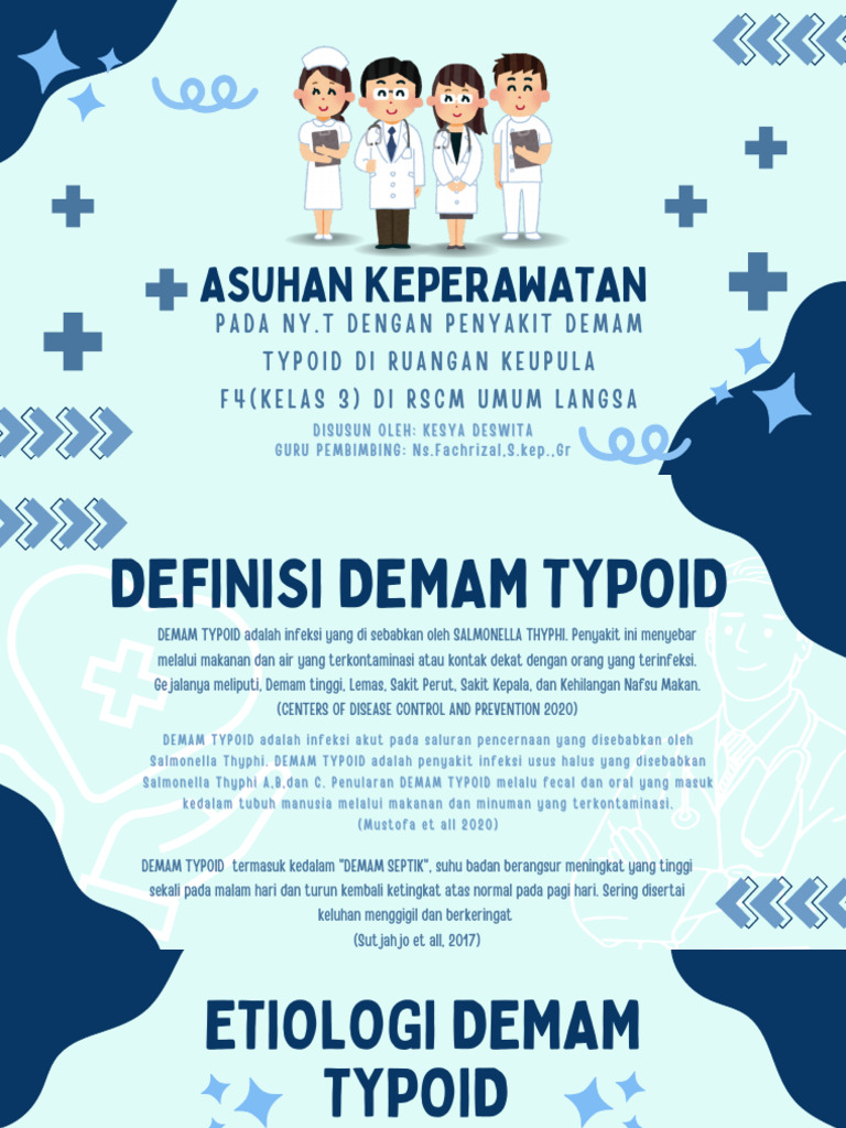 Asuhan Keperawatan Demam Typhoid di RSCM | PDF