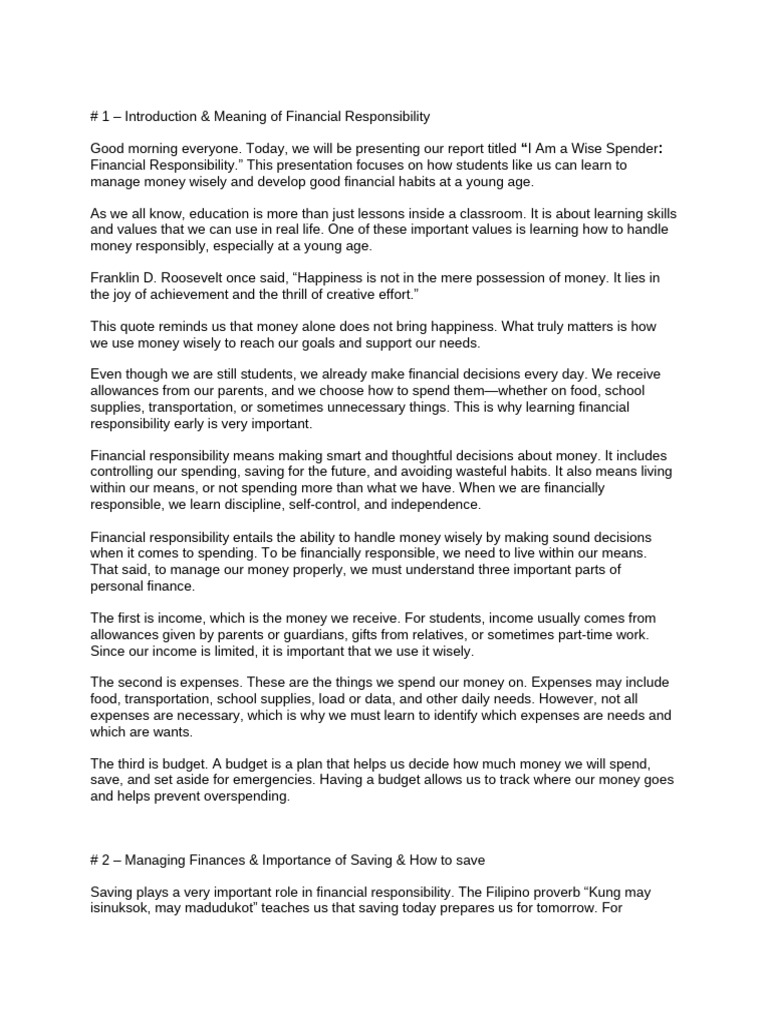 Values Report | PDF | Money | Budget