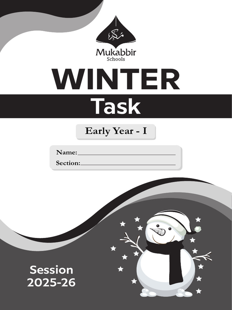 Winter Task - Early Year I (Worksheet) | PDF