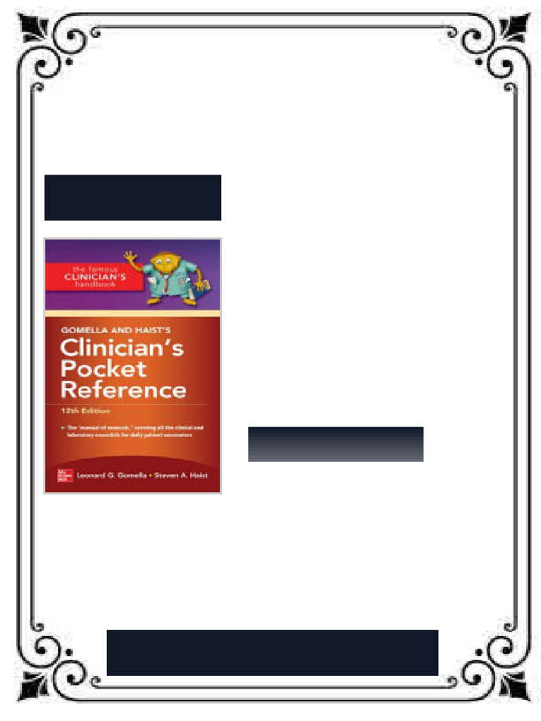 Gomella and Haist's Clinician's Pocket Reference, 12th Edition Leonard ...