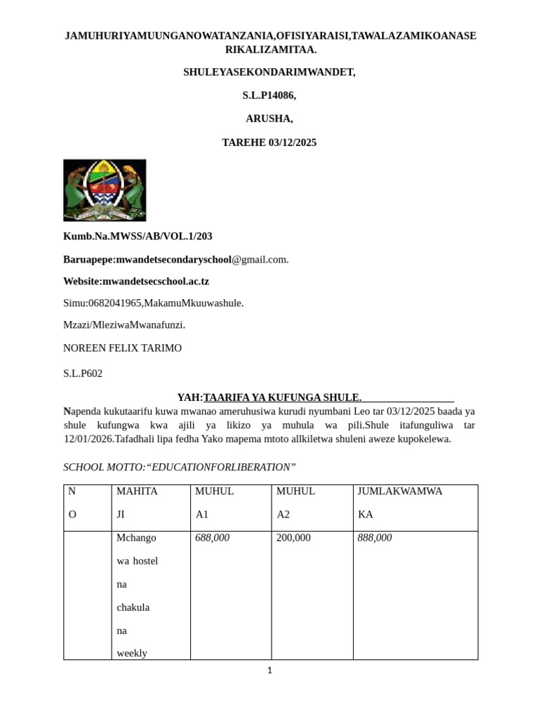 Noreen Felix Tarimo.com | PDF
