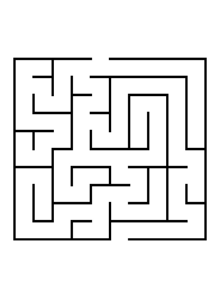 10 by 10 Orthogonal Maze | PDF