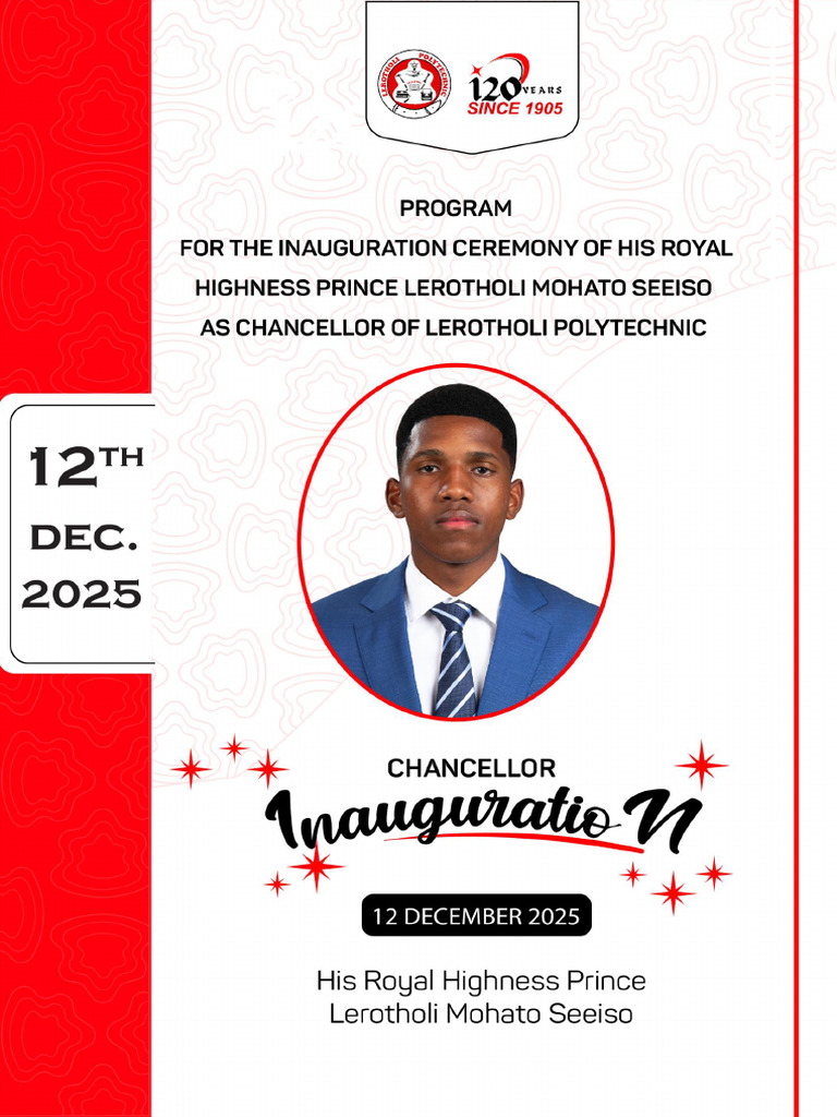 Final Final Inauguration Program (1) | PDF