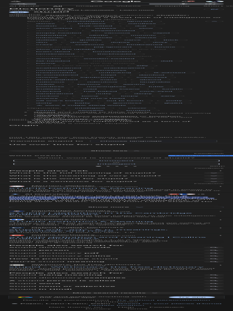 Stupid Dictionary - Google Search | PDF | Linguistics | Lexicology