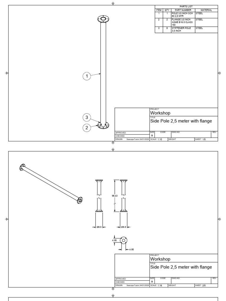Seascape Fusion Side Pole Design | PDF | Plumbing