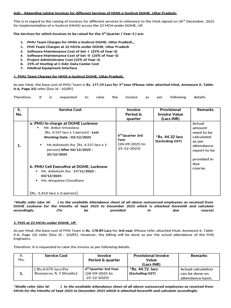 Y3Q4_Invoice Note | PDF | Invoice