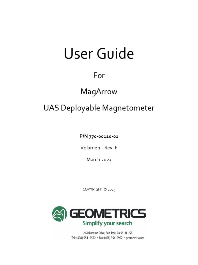 MagArrow Annual | PDF | Global Positioning System | Unmanned Aerial Vehicle
