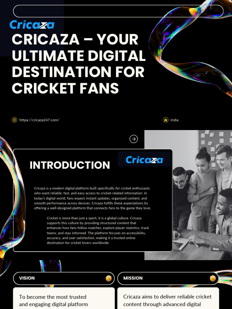 Cricaza – Your Ultimate Digital Destination for Cricket Fans | PDF