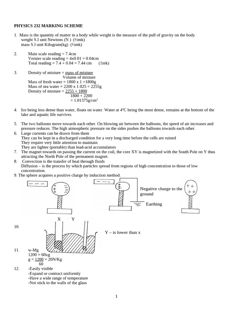 PHYC-MS | PDF | Density | Mass