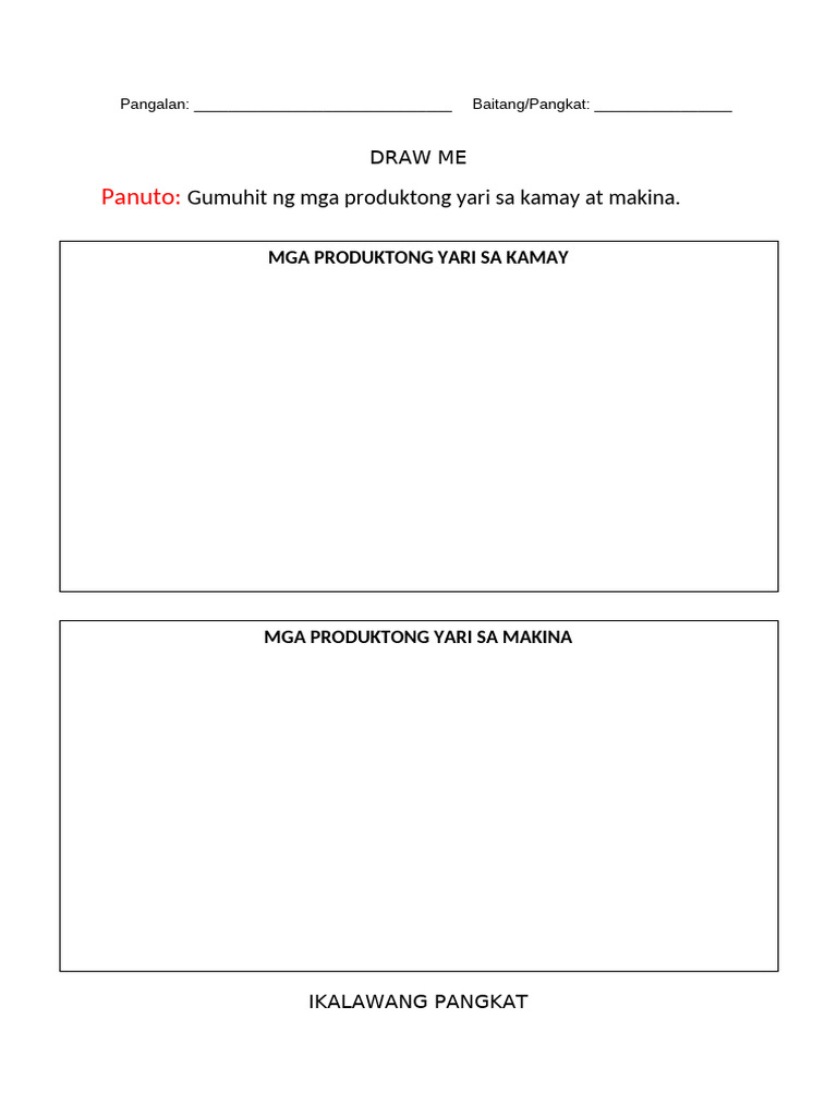 Group Activity - Produkto at Serbisyo | PDF