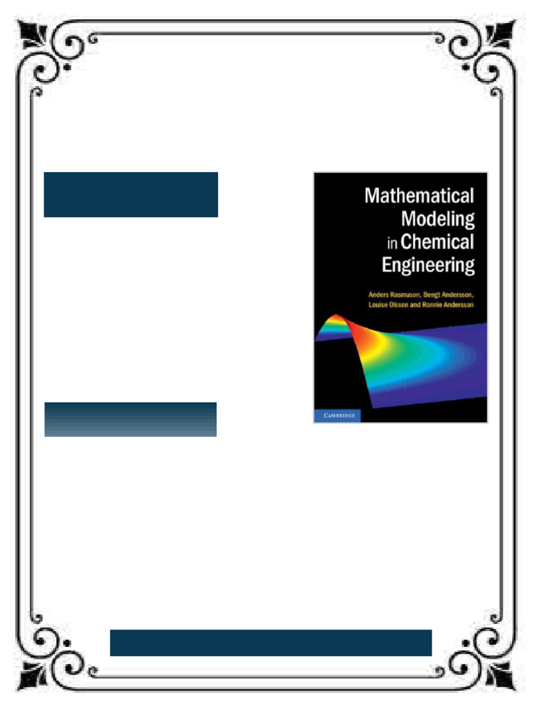 Mathematical Modeling in Chemical Engineering Rasmuson A. ebook digital unlock | PDF | Ordinary ...