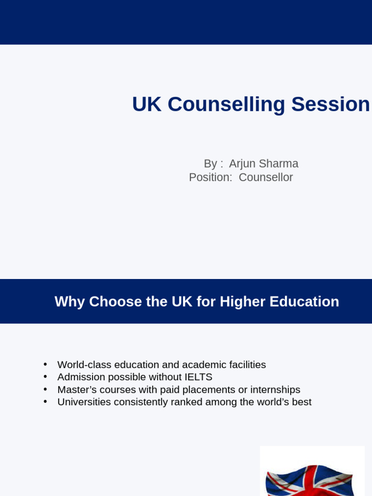 UK Higher Education Counselling Guide | PDF | International English ...