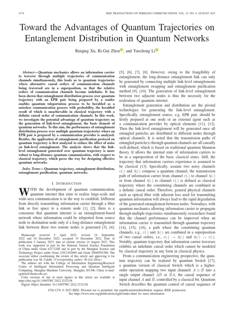 Toward the Advantages of Quantum Trajectories on Entanglement ...