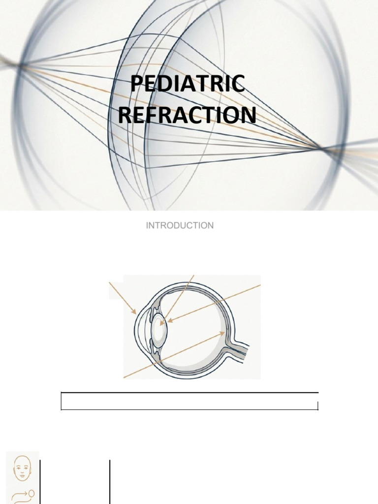 Pediatric Refraction Amrutha | PDF | Myopia | Visual Acuity