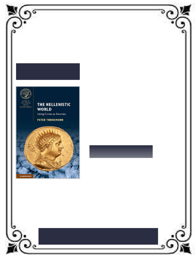 The Hellenistic World Using Coins as Sources Peter Thonemann eBook ...