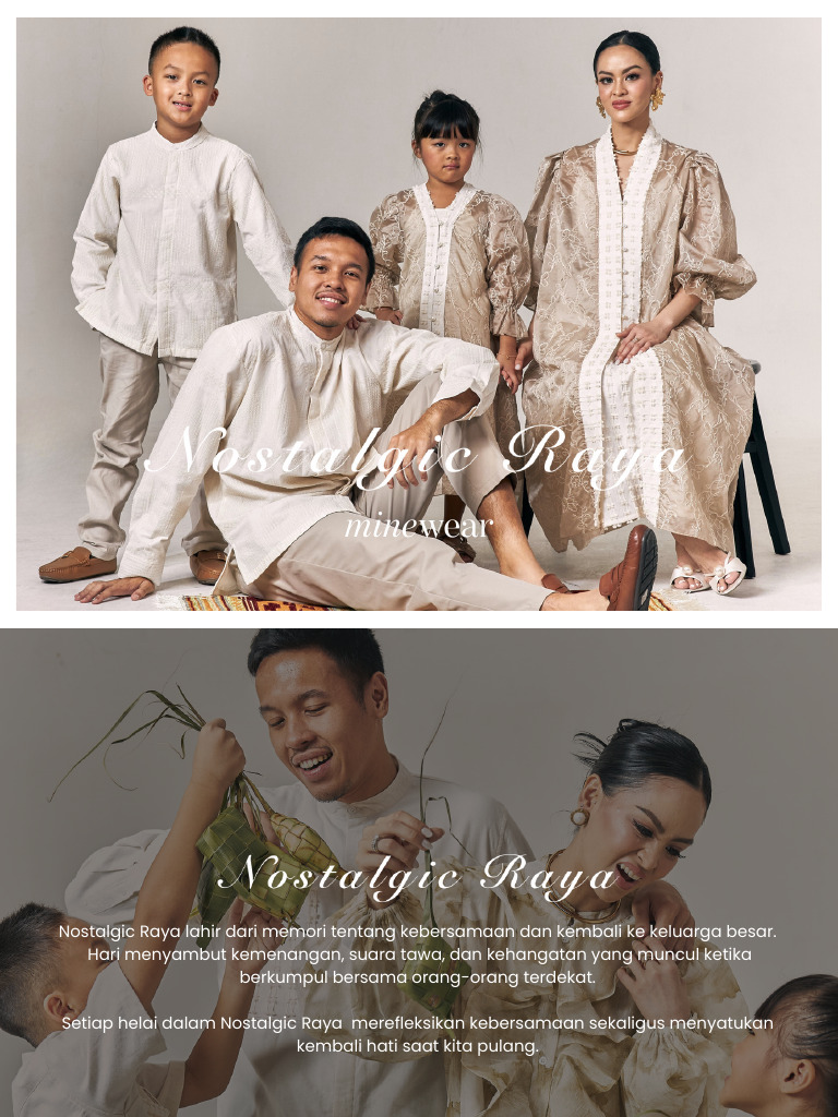 Nostalgic Raya Family Outfits Collection | PDF | Blouse | Human Appearance