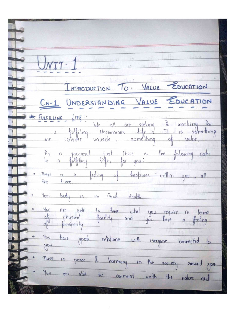 Uhvpe Unit - 1 | PDF