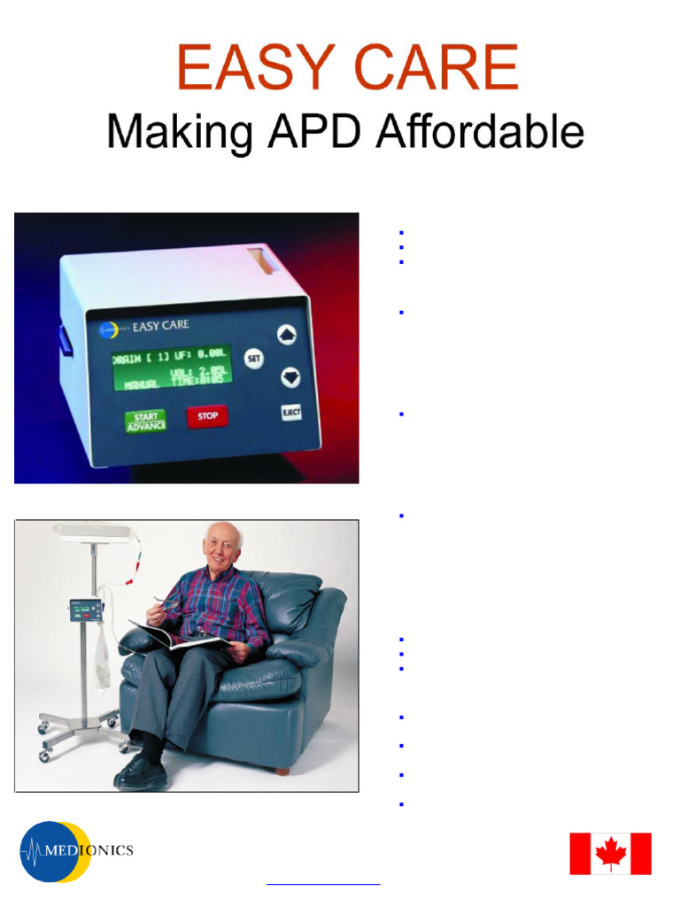 Brochure Easy Care I APD Cycler New | PDF | Nephrology | Medical Treatments