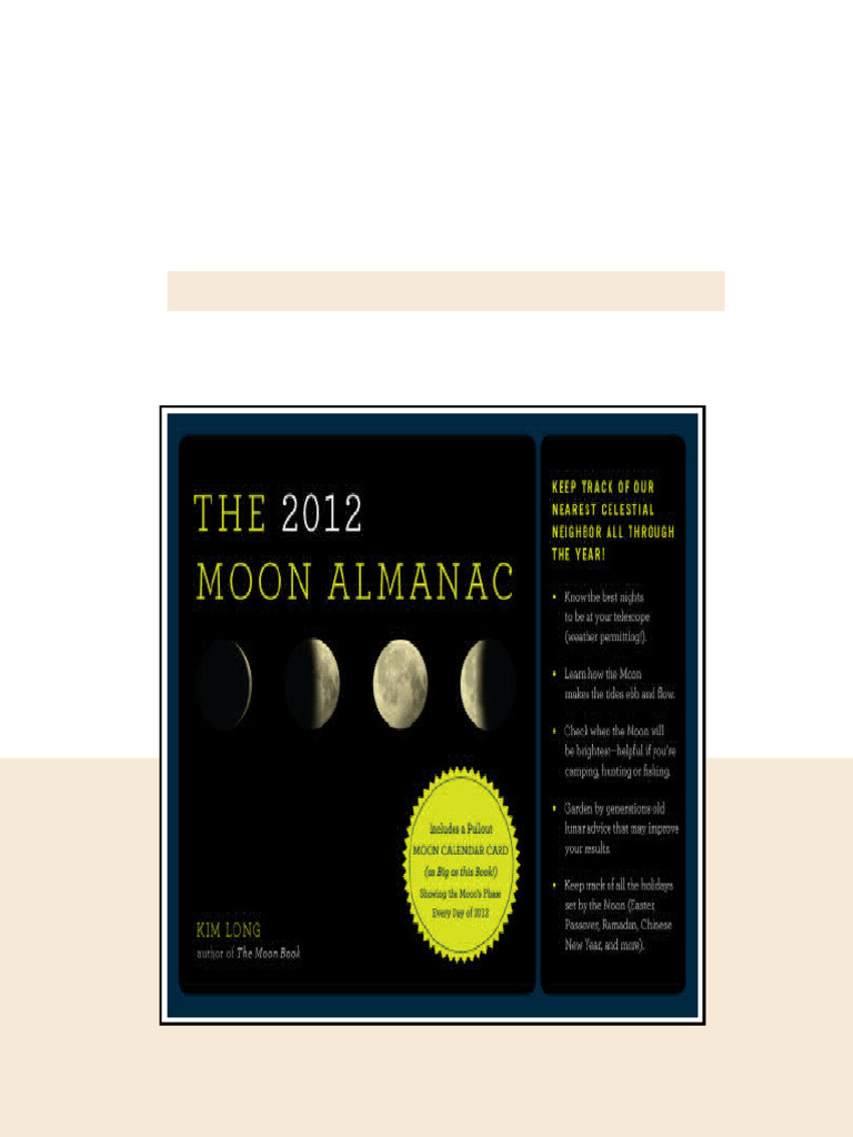 The 2012 Moon Almanac Long Kim updated 2025 | PDF