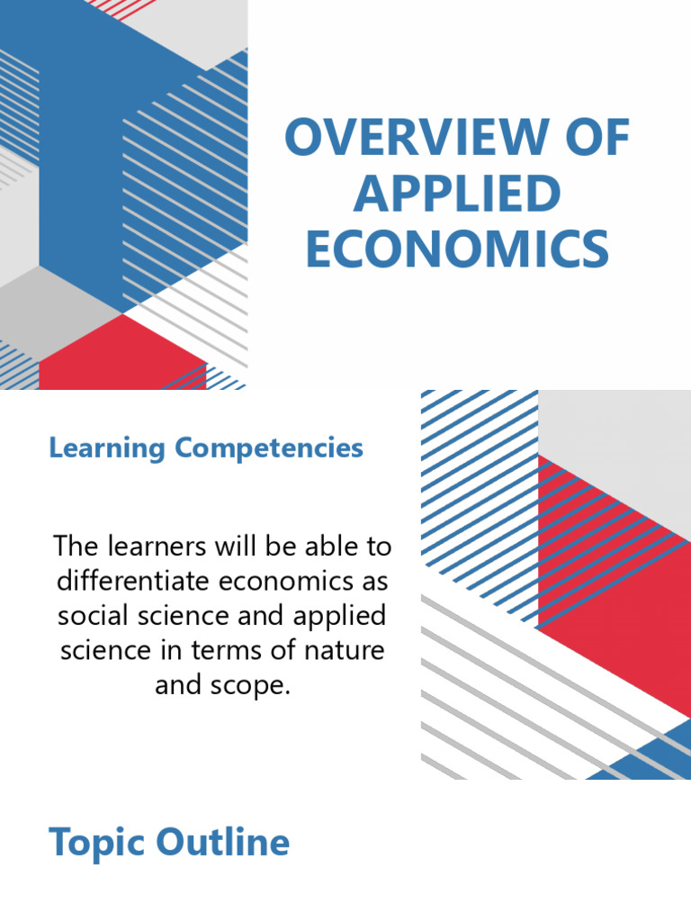Applied Economics Overview and Concepts | PDF | Microeconomics | Utility