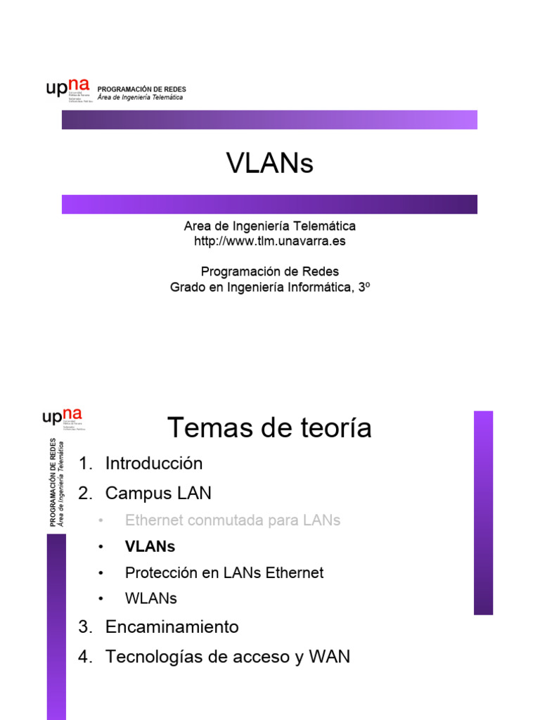 Tema2-3y4-VLANs | PDF | Conmutador de red | La investigación de operaciones