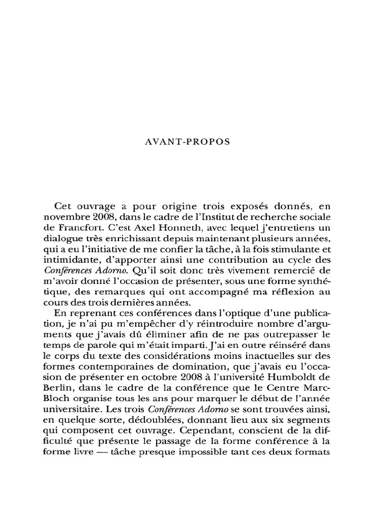 Avant Propos | PDF