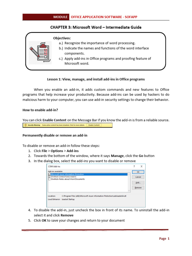 Sofapp Chapter 3 | PDF | Microsoft Word | Cursor (User Interface)