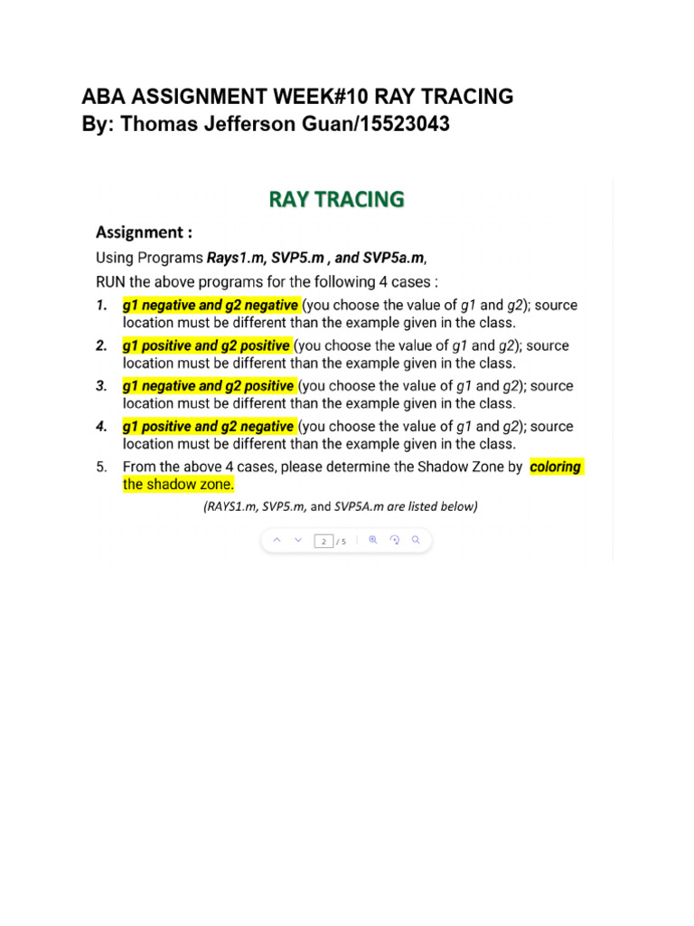 Aba Ray Tracing Thomas j 15523043 (1) | PDF