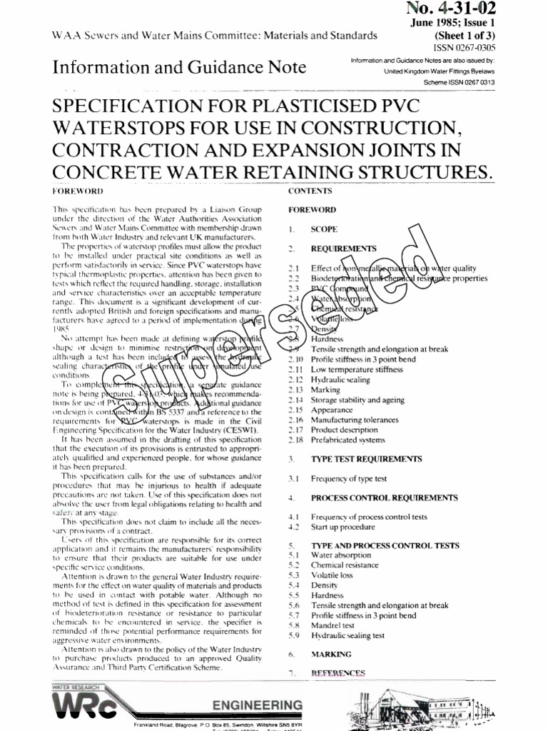 Guidance Note 4-31-02 of The UK Water Research Centre. | PDF | Home ...