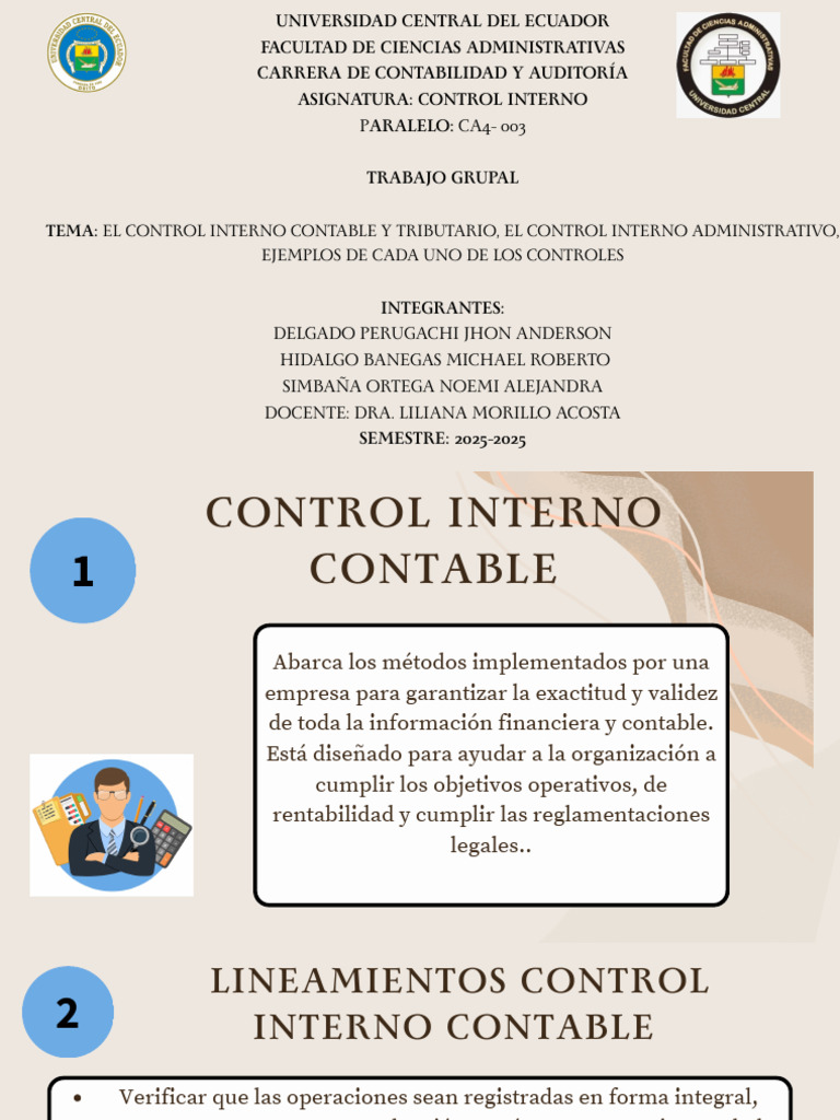 Grupo 2 Control Interno Contable, Tributario y Administrativo | PDF ...
