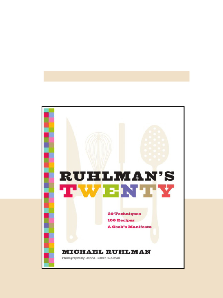 Ruhlmans Twenty Michael Ruhlman full chapters instanly | PDF